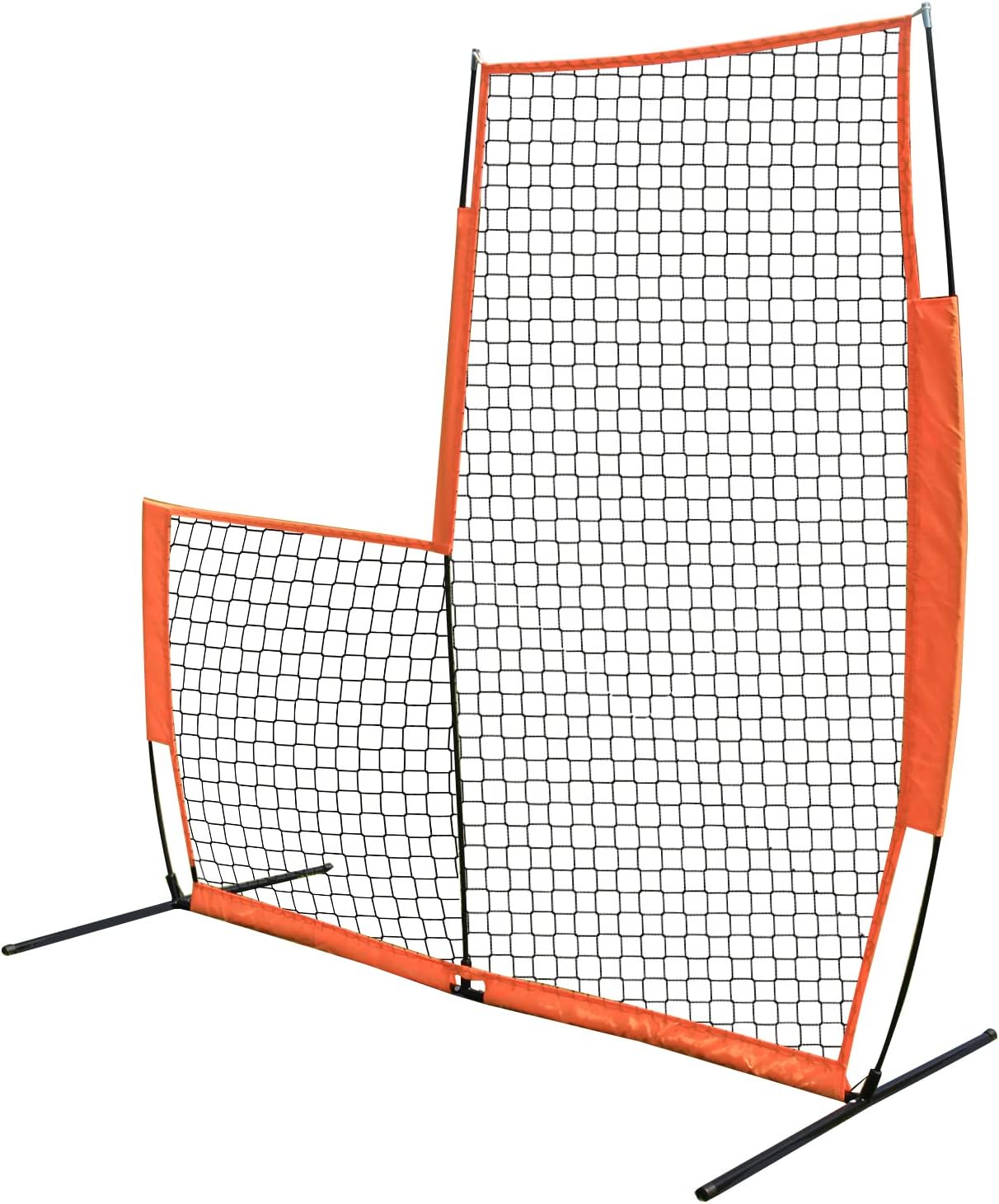 Amazon.com : MR Portable Baseball L-Screen 7x7FT, Lightweight Pitcher ...
