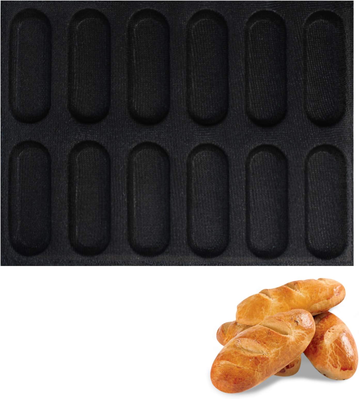 Amazon.com: FETESUR Silicone Perforated Bread Mold for Baking, 12 ...