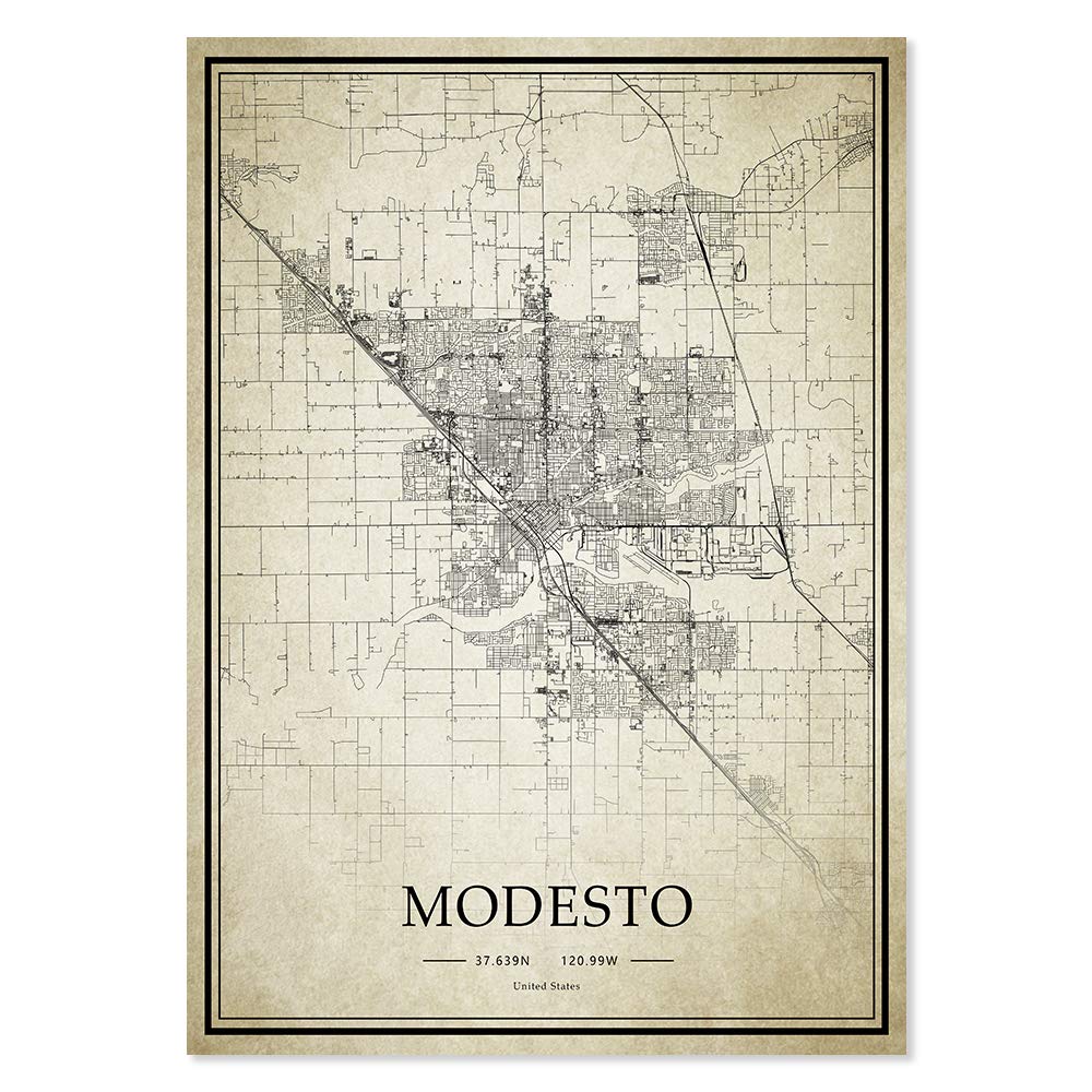 California Modesto Map