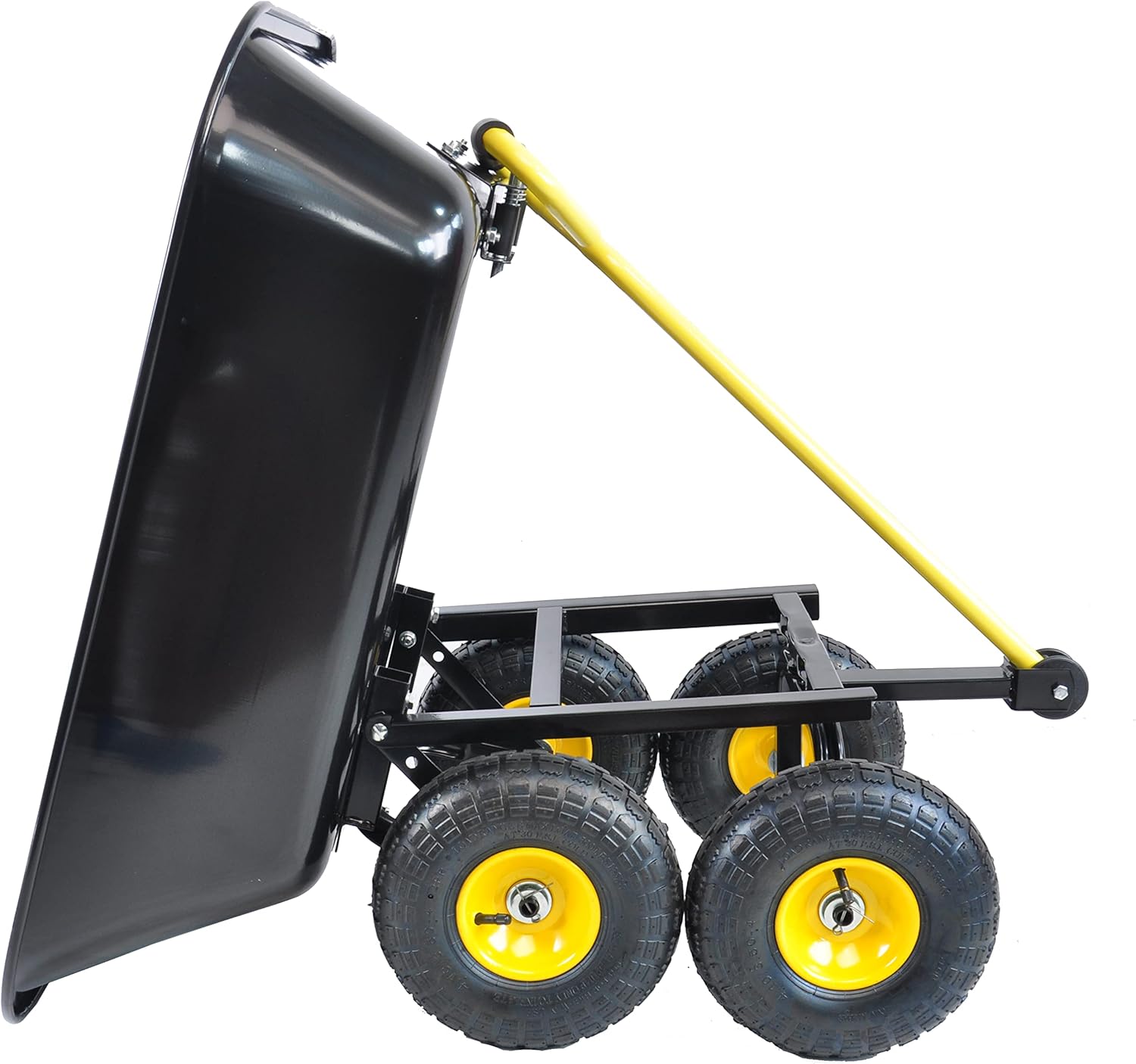 Amazon.com: Folding Garden Carts 4Inche Wheels Garden Dump Cart with ...