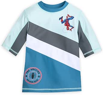 Amazon.com: Marvel Spider-Man Rash Guard for Kids 4 Blue : Clothing ...