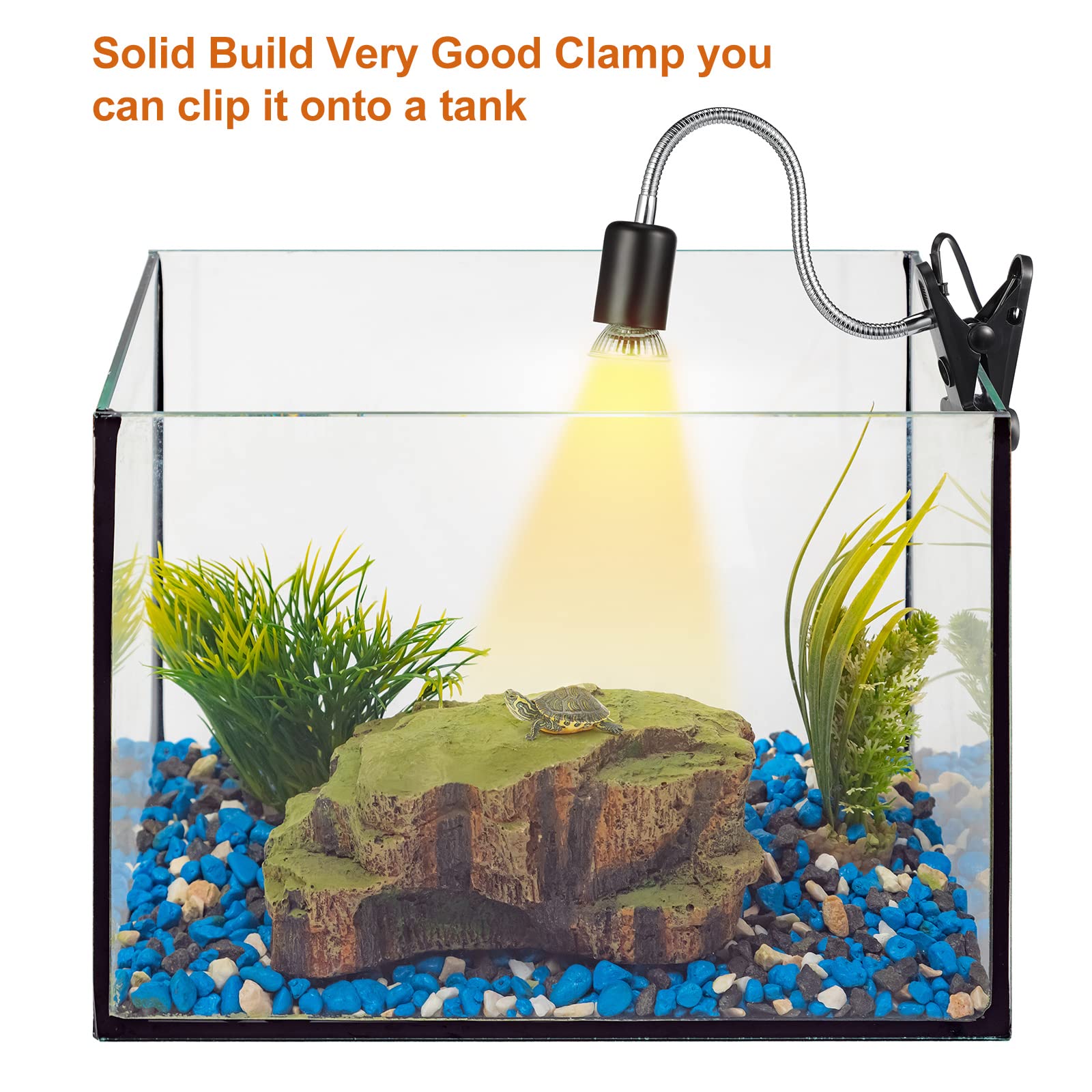 Snapklik.com : 3 Set Reptile Heat Lamp UVA/UVB Turtle Heat Lamp Holder ...