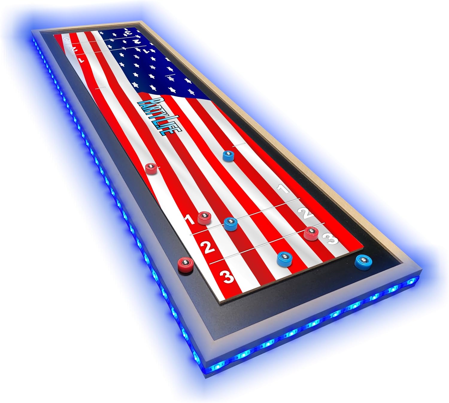 Amazon.com: Tabletop Shuffleboard Table w/LED Lights - USA Edition ...
