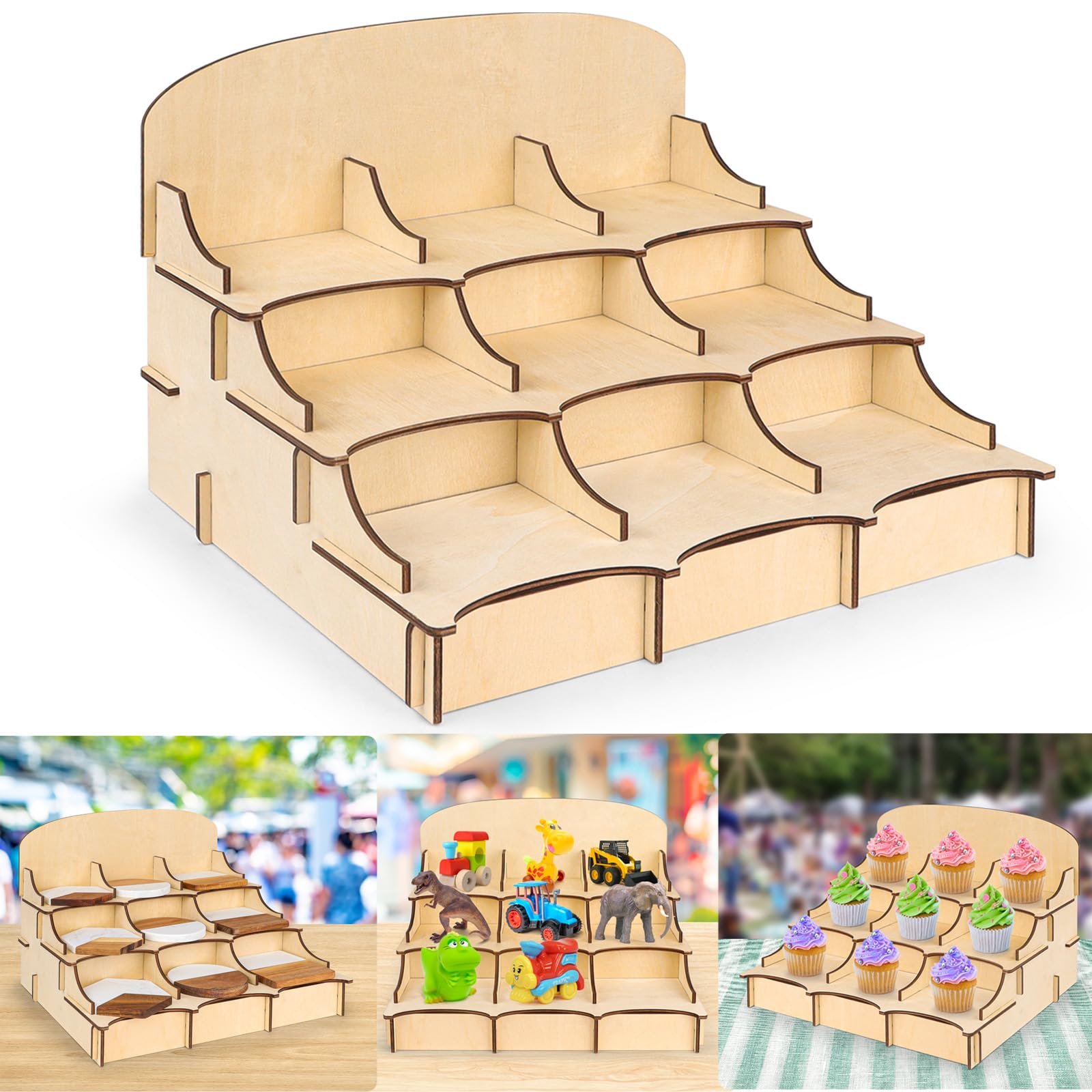 Amazon.com: Coaster Display Stand, Car Coaster Display Rack, 3 Tier ...