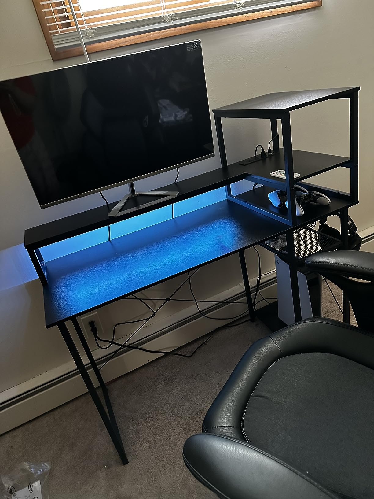 $25/mo - Finance Cyclysio Gaming Desk 47" Computer Desk with Reversible ...
