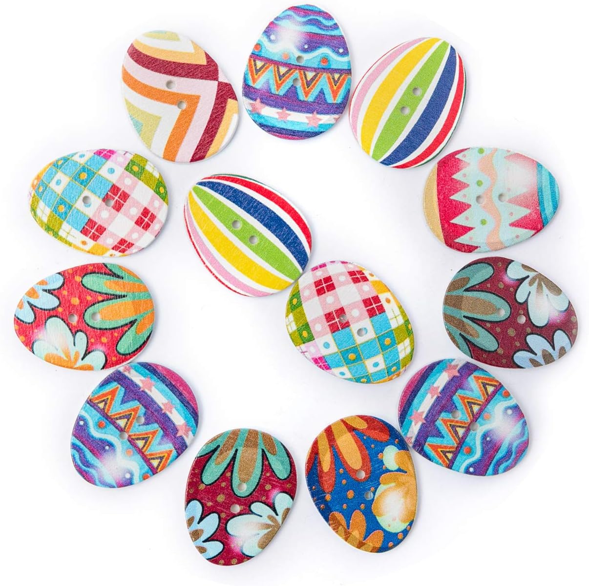 Amazon.com: 190 Pieces Bunny Buttons Wooden Rabbit Buttons Assorted ...