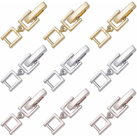 SUNNYCLUE 1 Box 12 Sets 2 Colors Bracelet Extender Clasp Fold Over ...