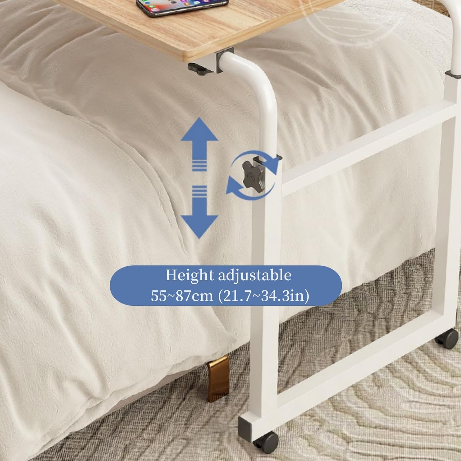 Bed Desk Over The Bed Table With Wheels Overbed Bermuda | Ubuy