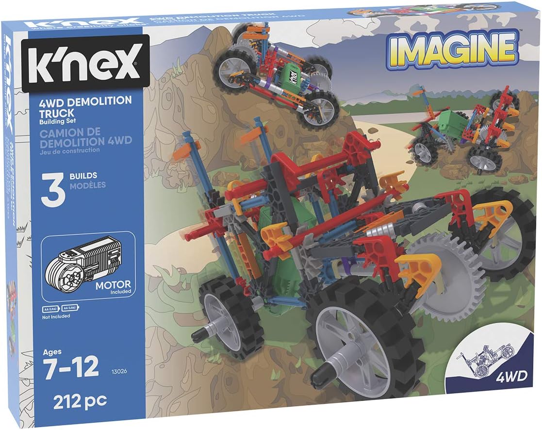 K’Nex Imagine – Demolition Truck Box with Engine, Construction Kit, 212 ...