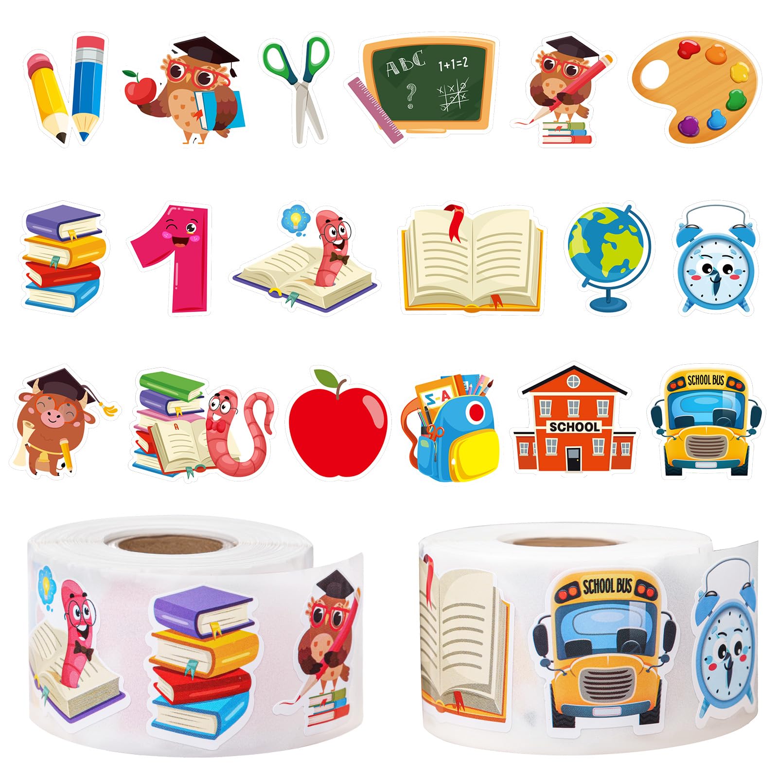 Amazon.com: 1000pcs 2 Rolls Kindergarten Graduation Sticker, 18 Designs ...