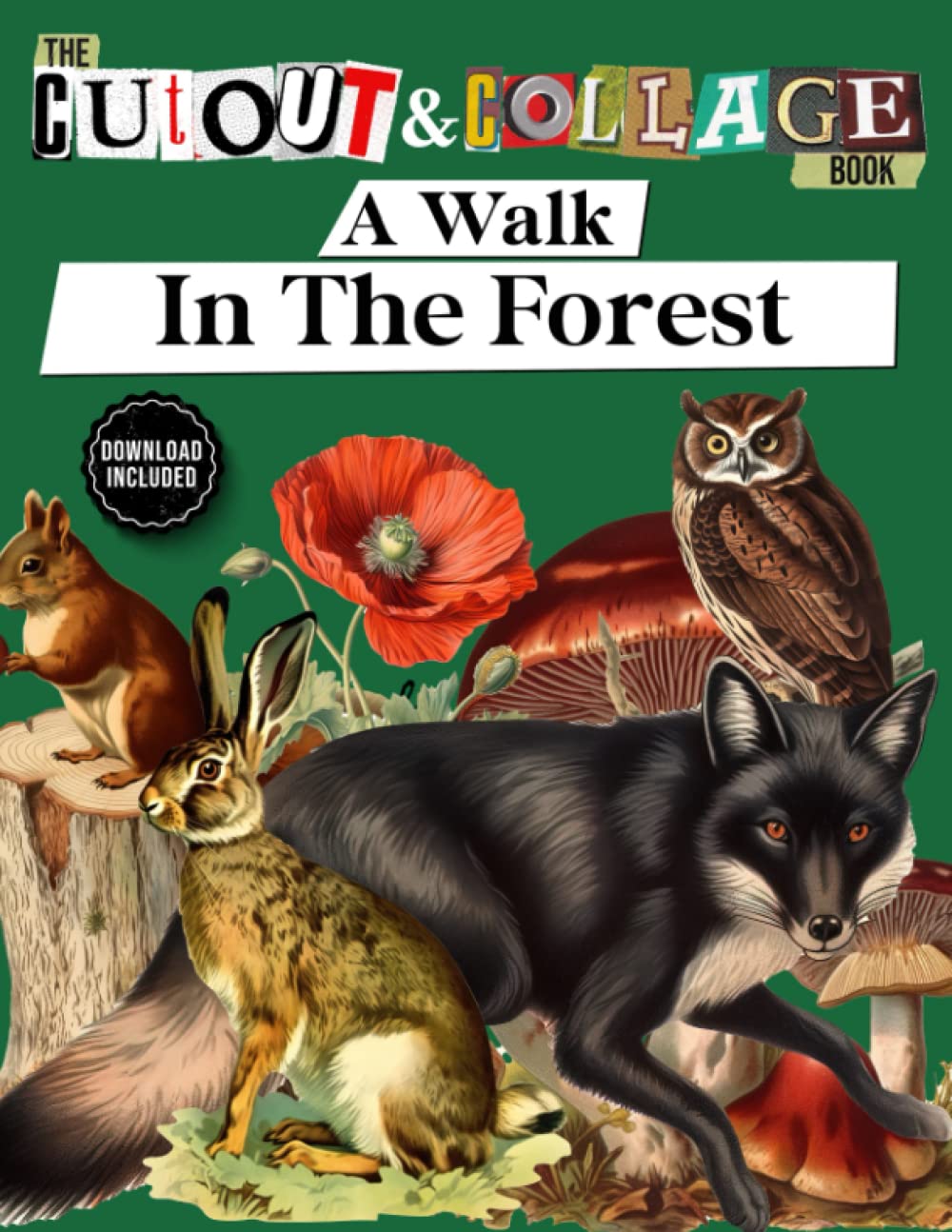 Amazon | The Cut Out And Collage Book: A Walk in the Forest - Forest ...