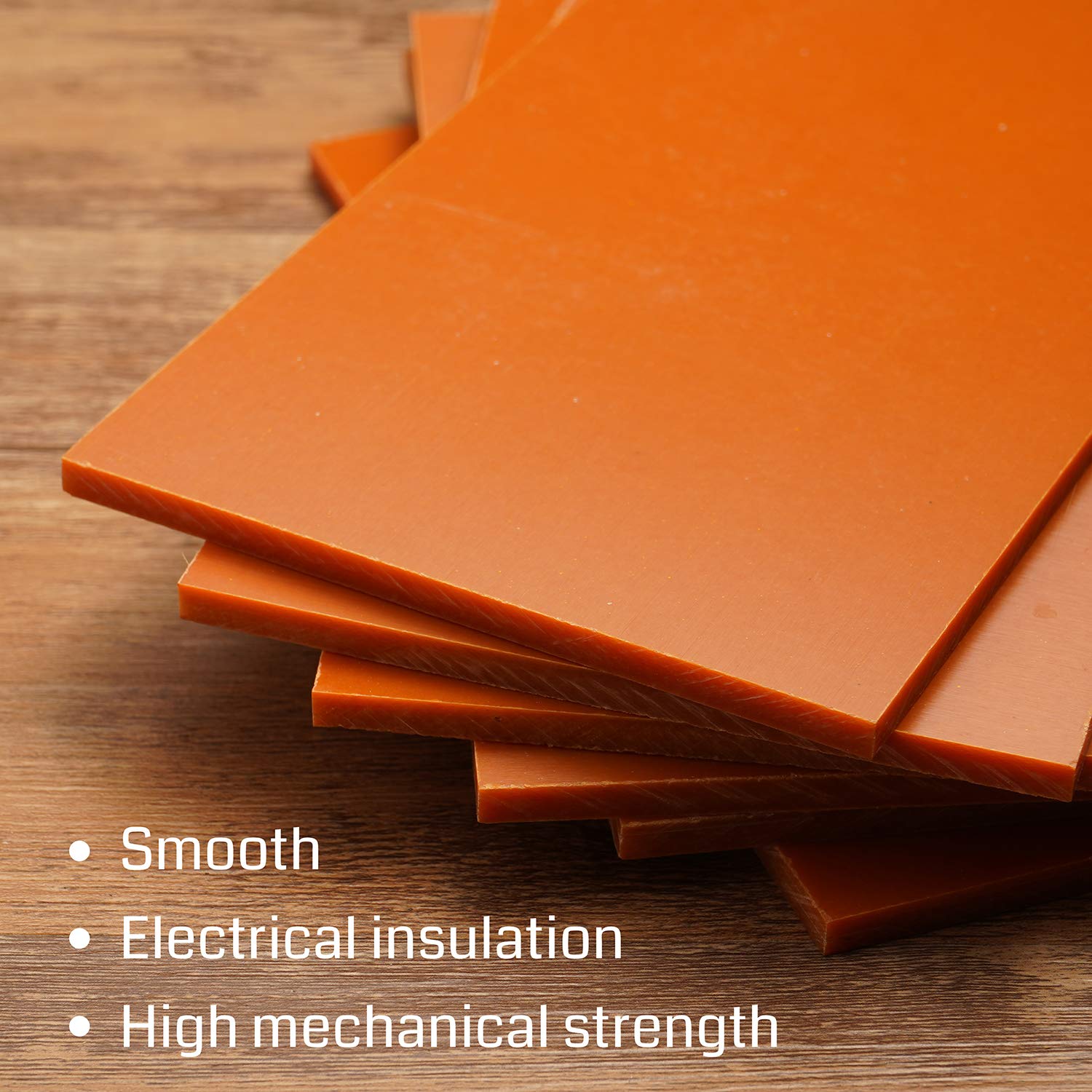 Snapklik.com : CNC Materials Bakelite Sheet, Jacinth, 8Pcs 1/5 X 7 X 4 ...