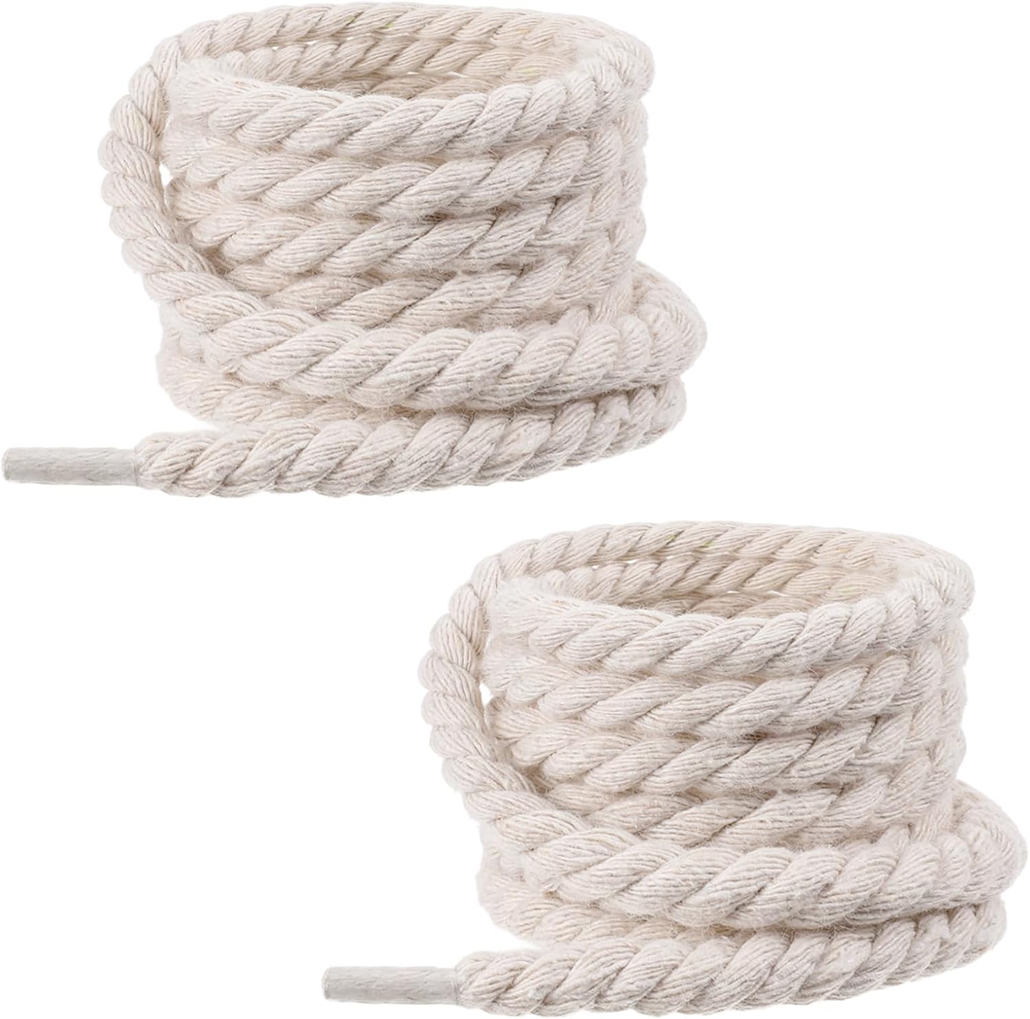 Amazon.com: Apausvcm Thick Rope Round Shoelaces, Chunky Twisted Shoe ...