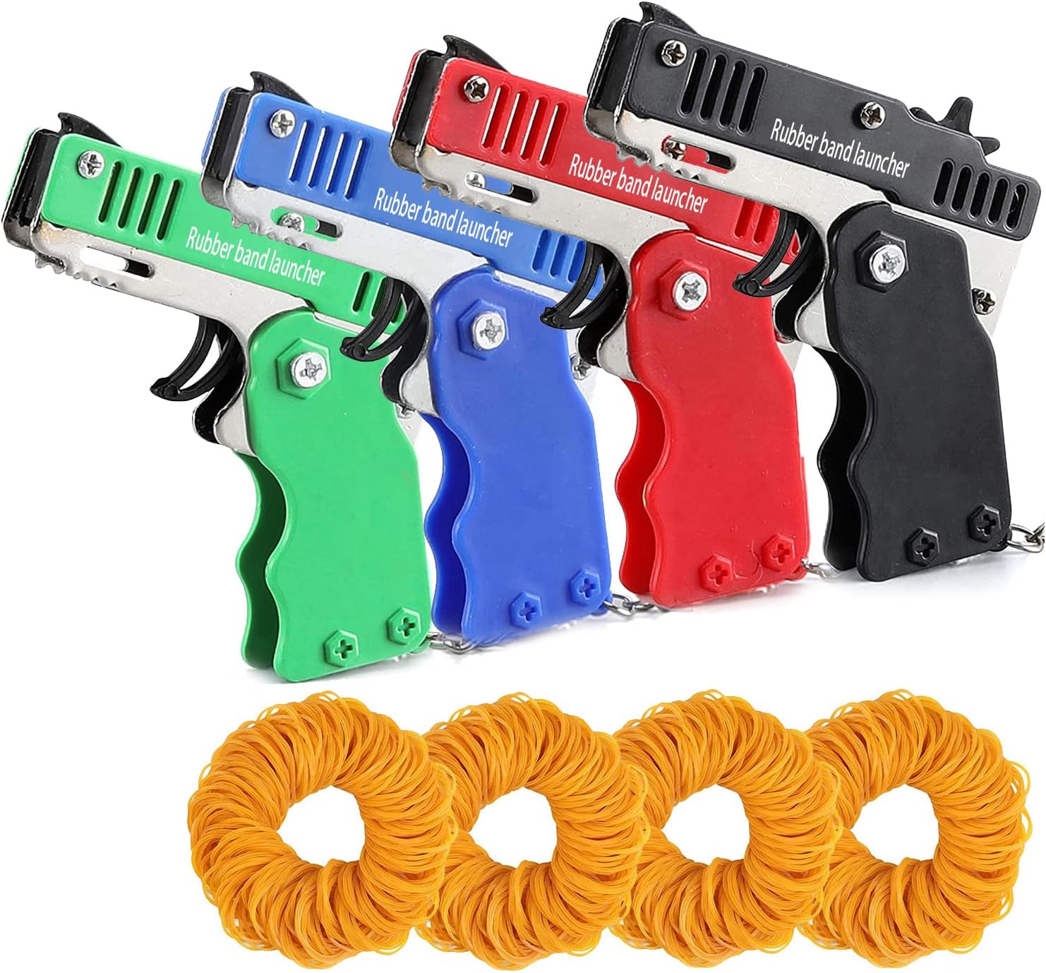 Amazon.com: QKUDNGHY Kids Toys Cool Keychain Rubber Band Mini Metal ...