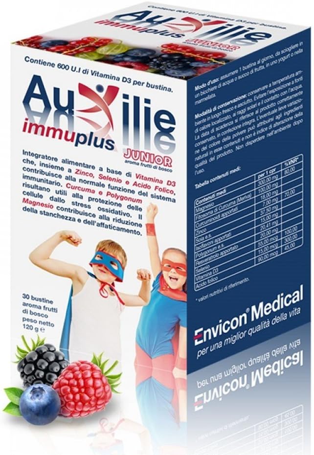 Auxilie® Immuplus Junior Solubile Integratore Alimentare Antiossidante ...