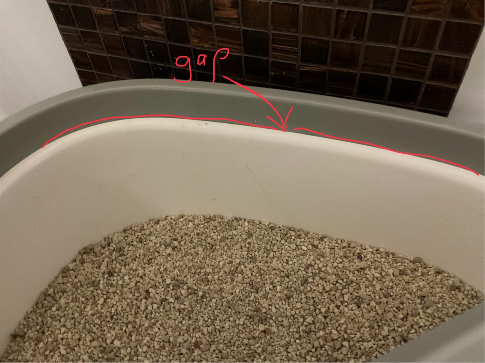 truepal Cat Litter Box Front Entry with Lid Fully Enclosed, Portable ...