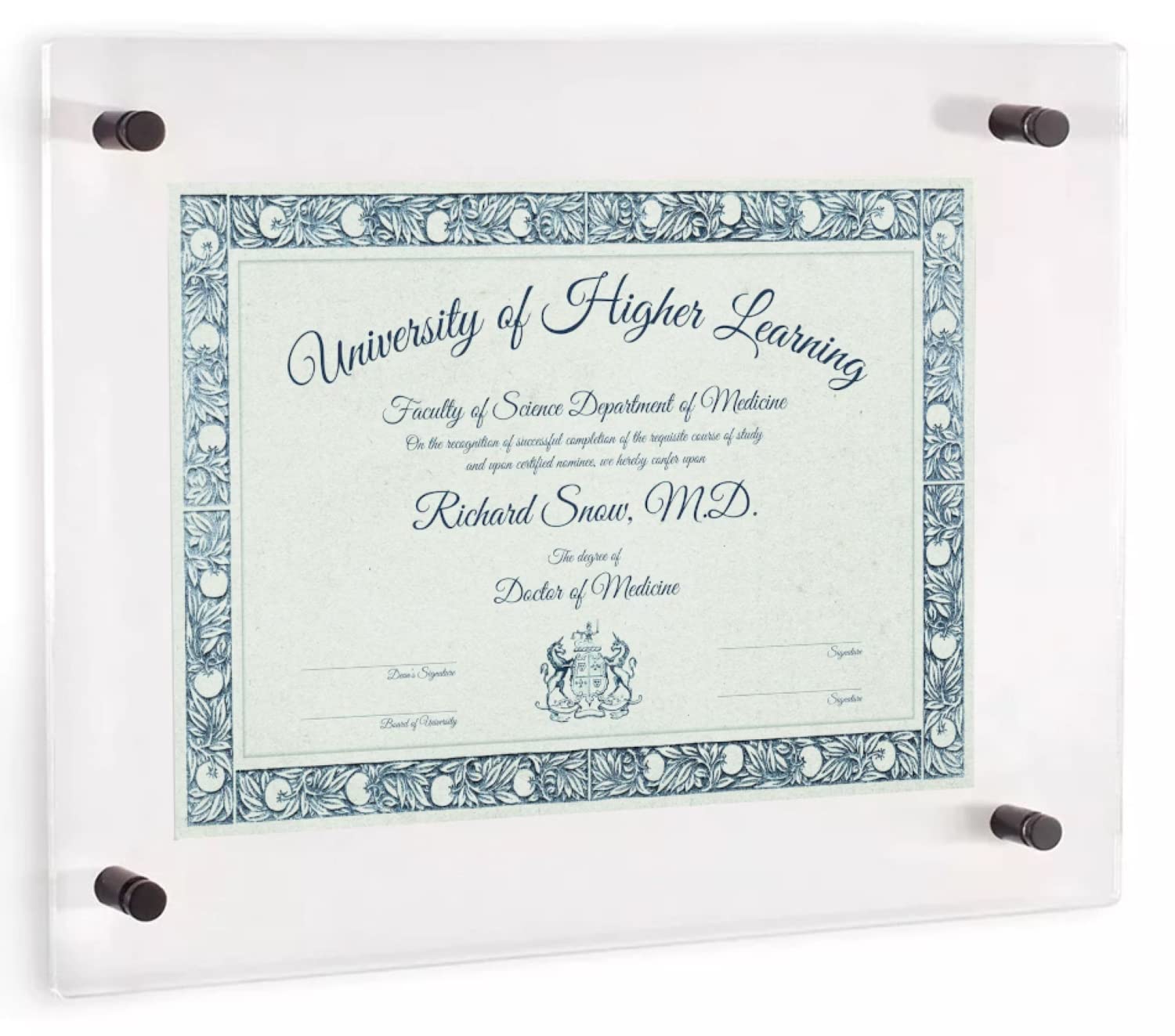 Amazon.com - (8.5" x 11") Clear Acrylic Wall Mount Floating Picture ...