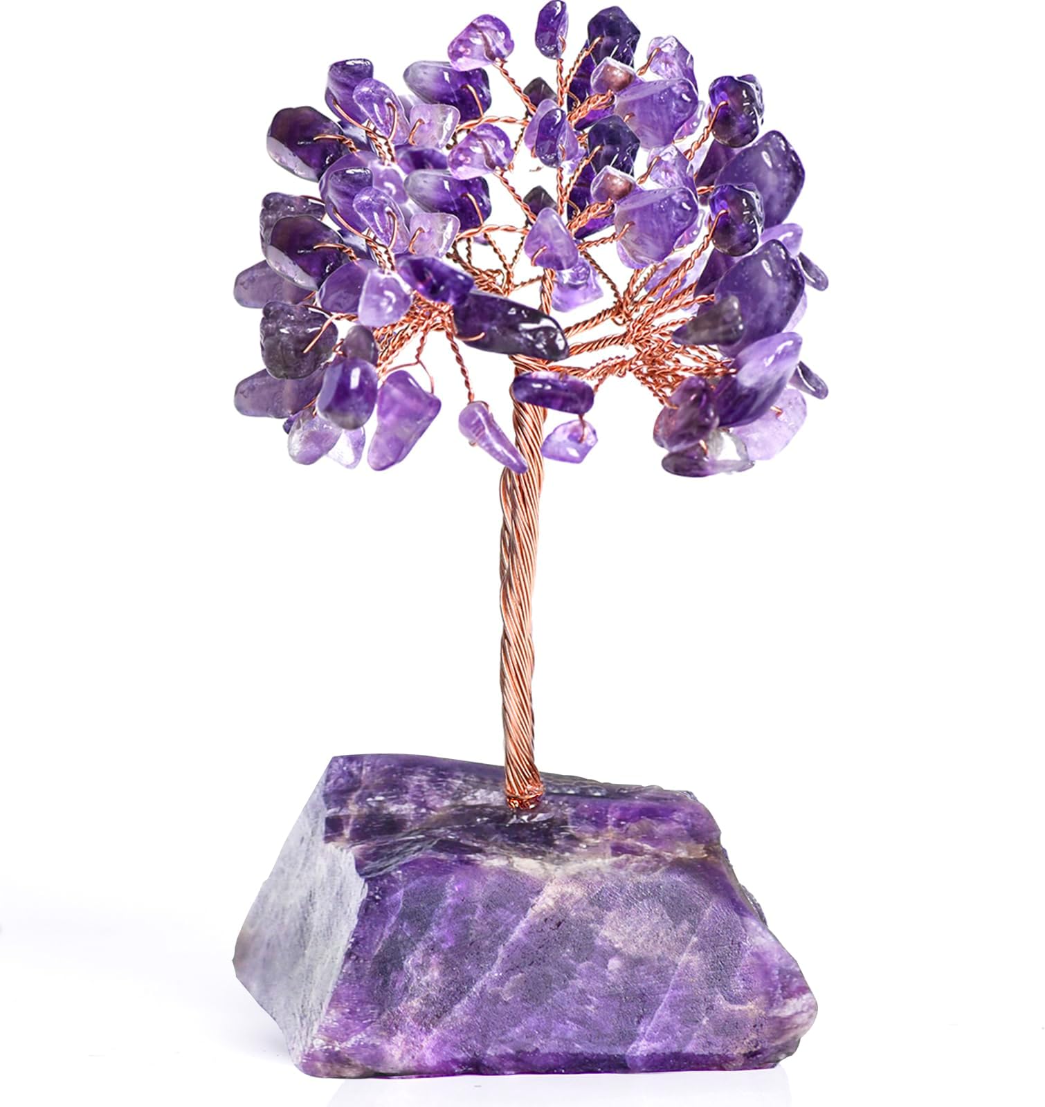 Amazon.com: Colorsheng Feng Shui Quartz Crystal Money Tree Bonsai Style ...