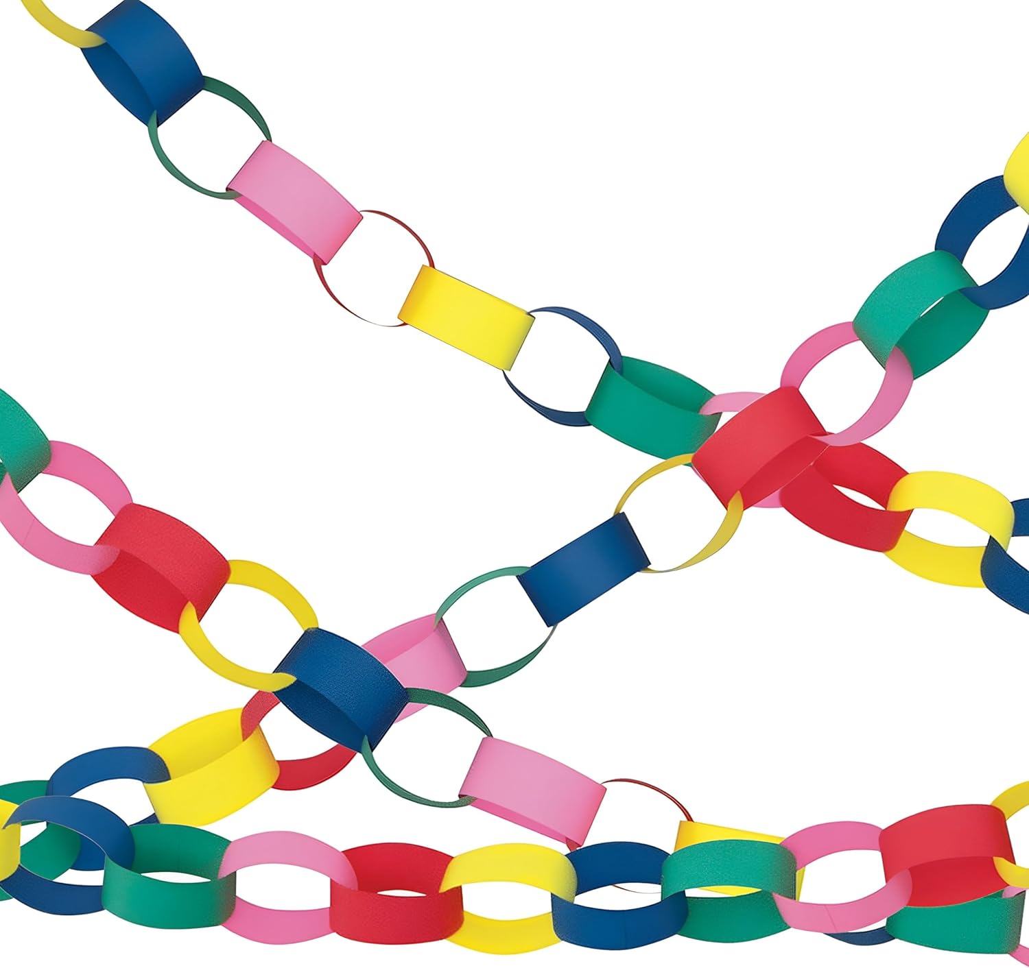 Amazon.com: Vibrant DIY Colorful Paper Chain Garland Kit - 1 Pc ...