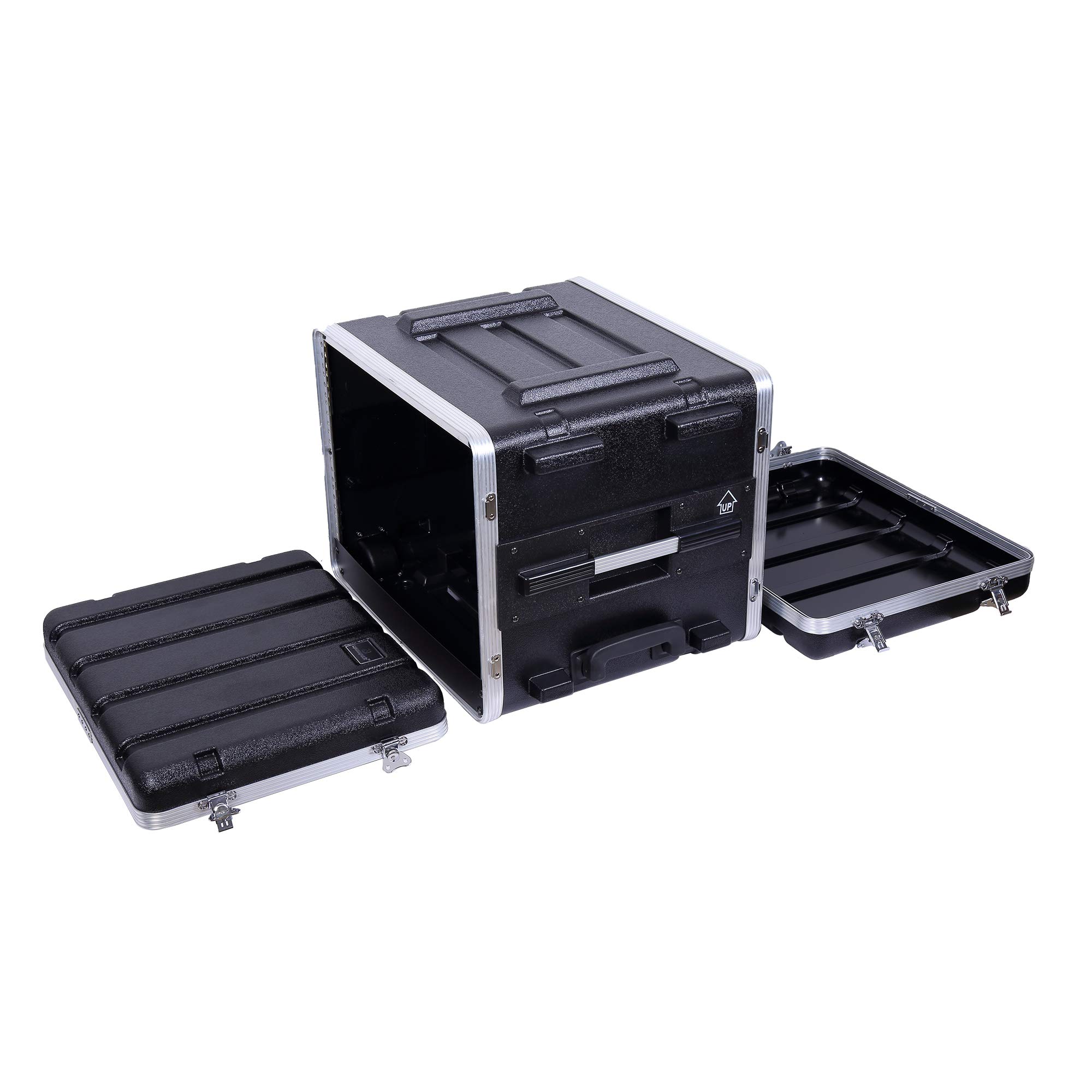 Audio Equipment Case Crossrock Stackable 4U Rack Case, Strong Molded ...