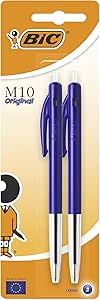 BIC M10 Clic - ballpoint pens (Clip-on retractable pen, Blue, Blue, Transparent, Plastic ...