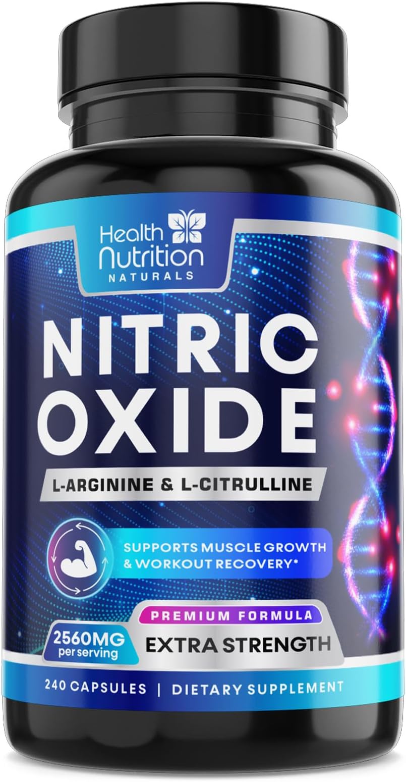 Amazon.com: Extra Strength Nitric Oxide Supplement L Arginine 3X ...
