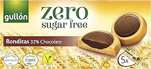 Gullon Sugar Free Ronditas 32% Chocolate 186g - Delicious, Crispy ...