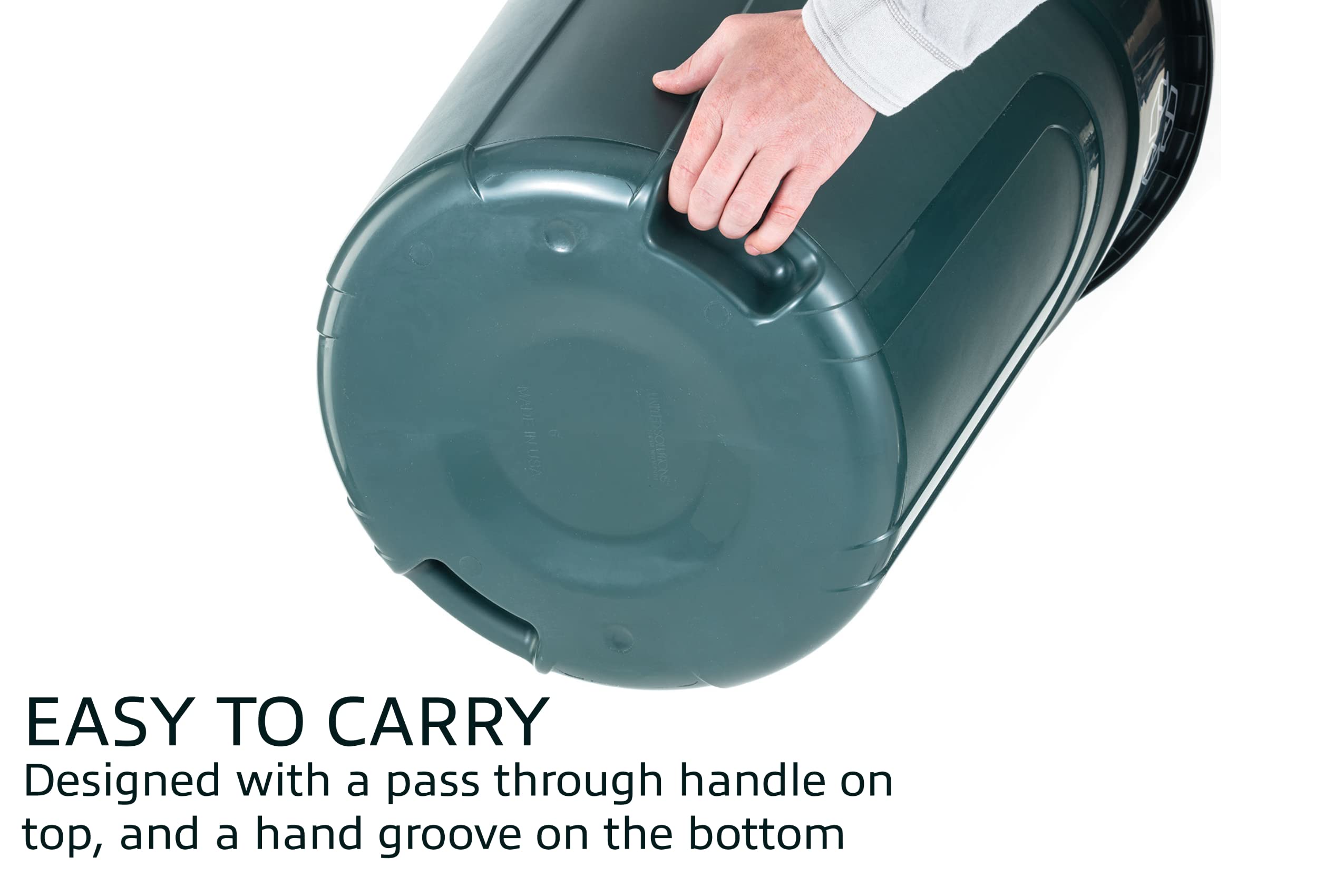 Snapklik.com : ECOSolution 32 Gallon Garbage Can, ECO Green, Easy To ...