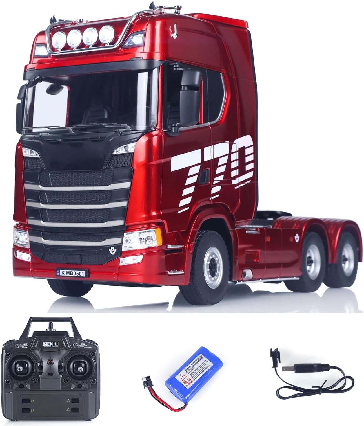 Amazon.com: TOUCAN RC HOBBY 1/18 770S Plastic RC Tractor Truck Toys ...