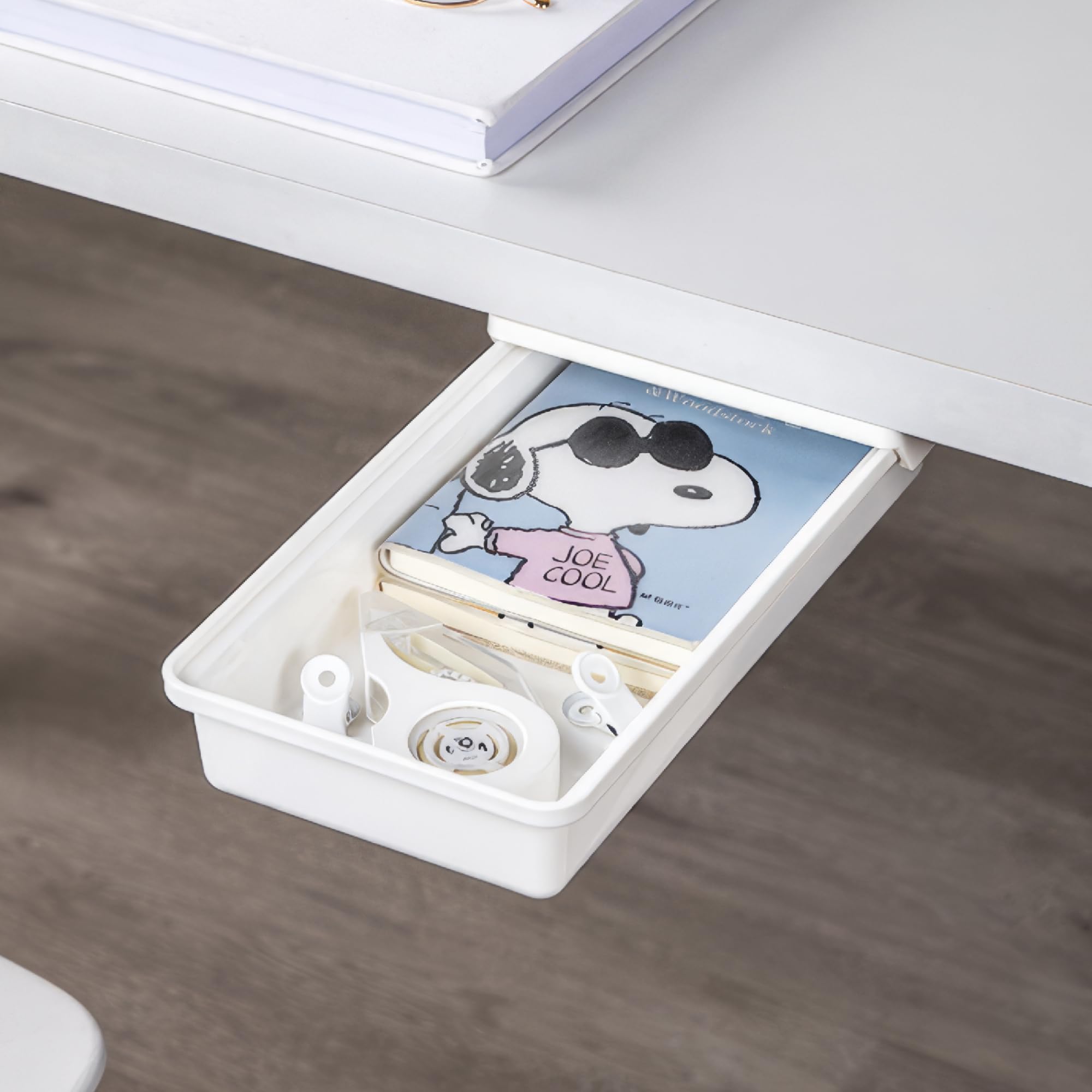 Amazon.com: BIOPRONEXT Self Adhesive Under Desk Drawer Slide Out ...