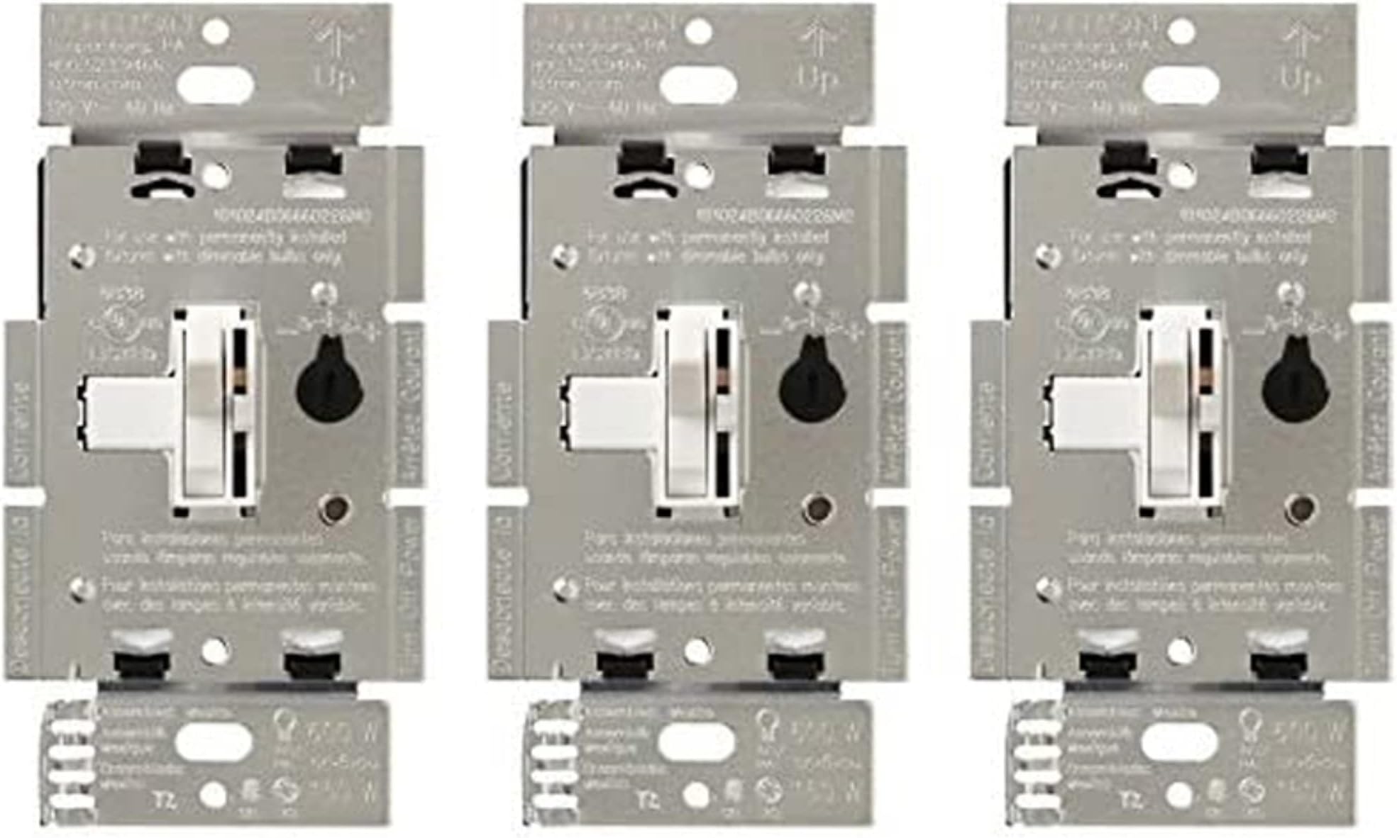 GE Single Pole Dimmer Toggle Switch, On/Off/Dim Settings, for Dimmable ...