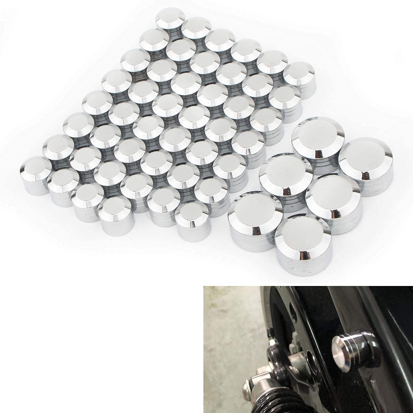Snapklik.com : Bolt Covers Engine Primary Head Bolts Topper Caps ...