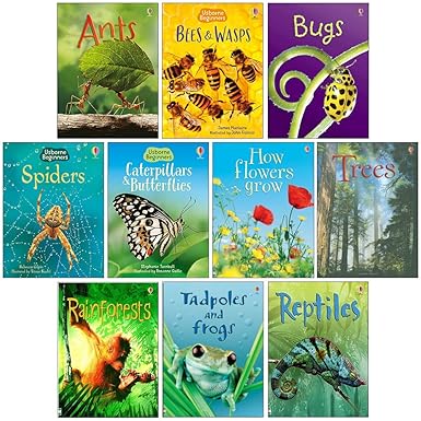 Usborne Beginners Nature 10 Books Set (Ants, Bugs, Spiders, Tree ...