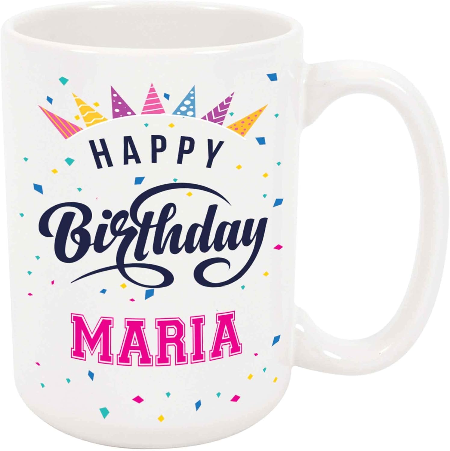 Amazon.com: Happy Birthday Maria Coffee Mug - Personalized Ceramic Cup ...