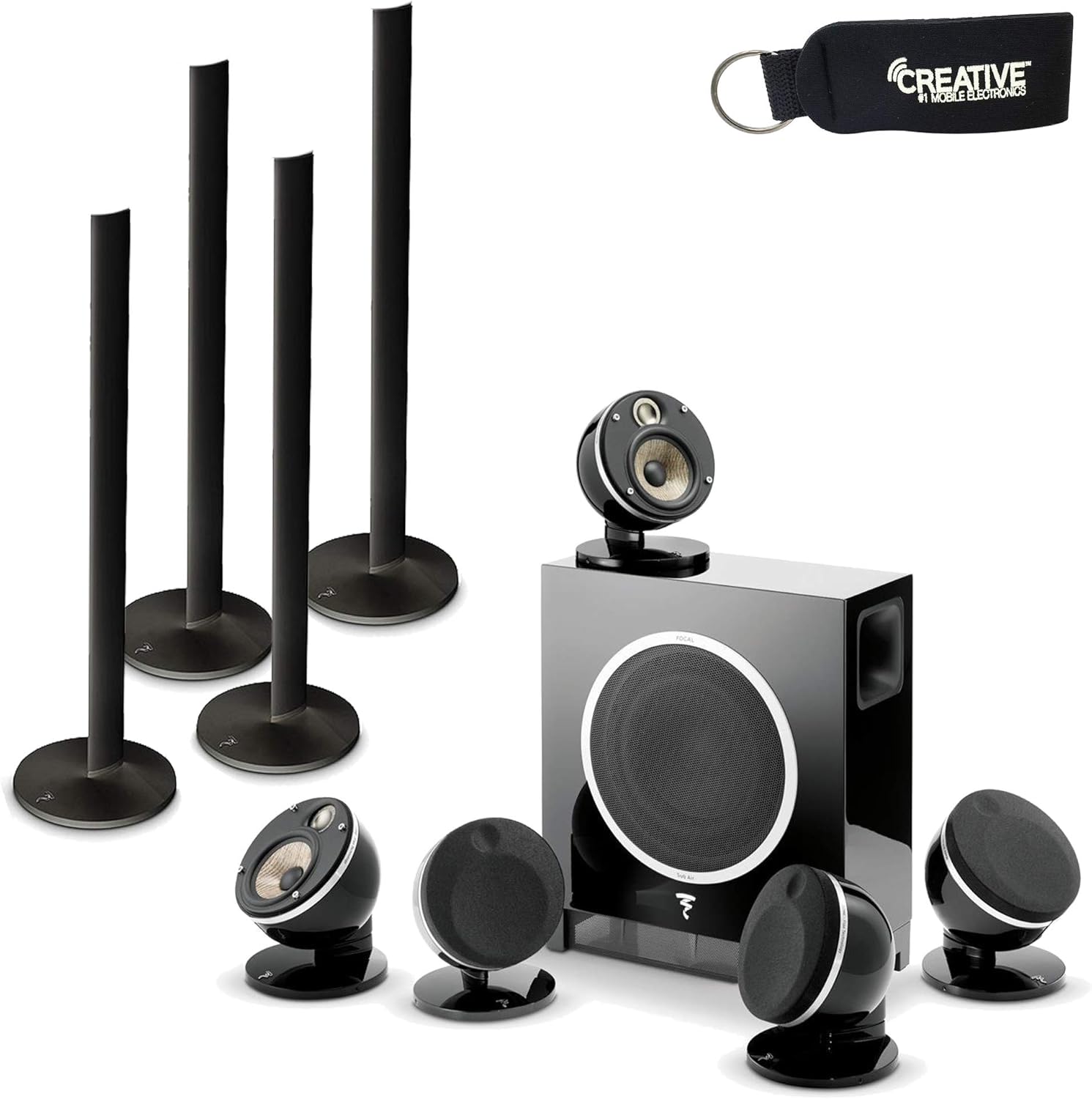 Amazon.com: Focal Dome 5.1-Channel Speaker System with Sub Air (Black ...
