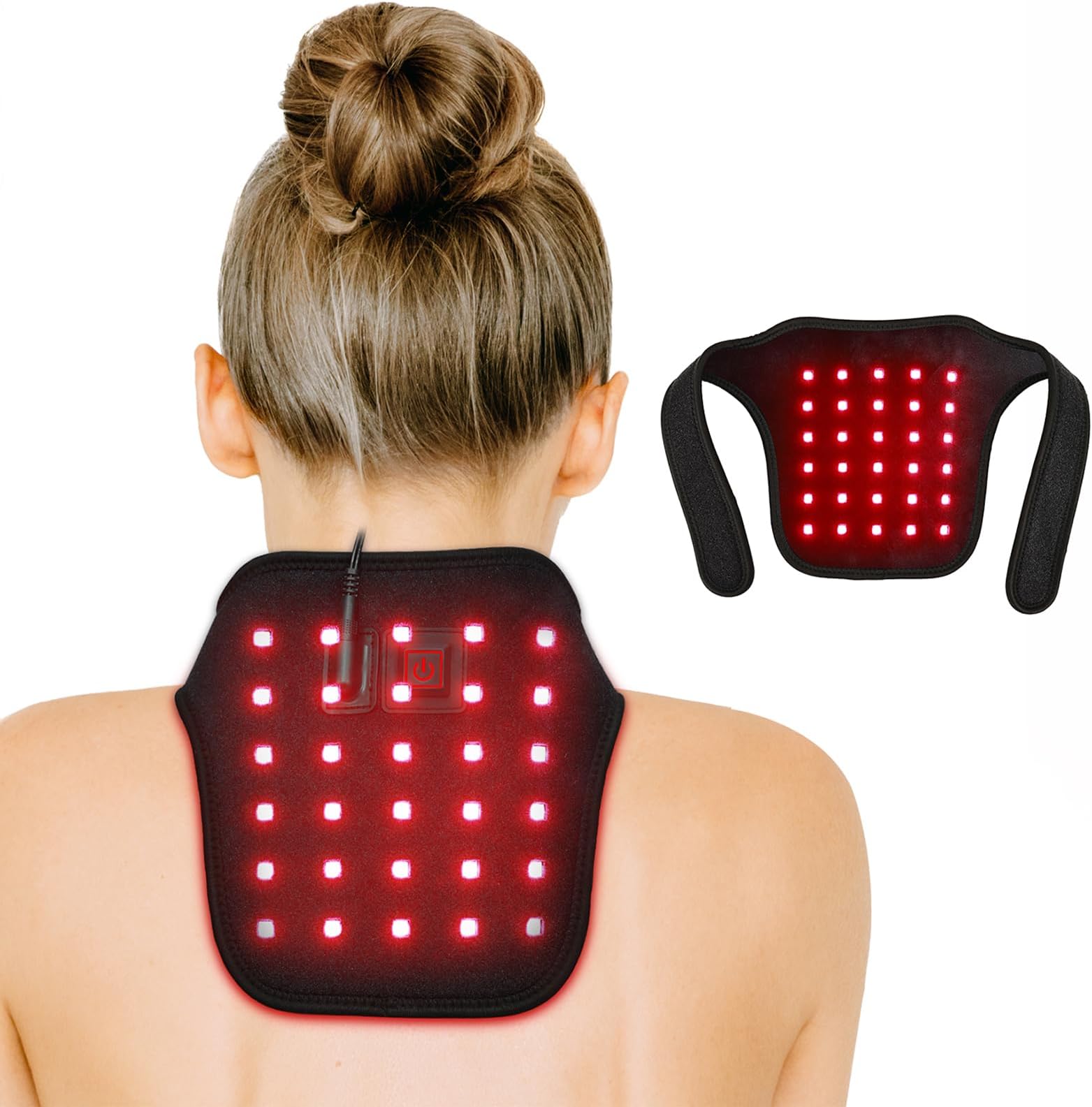 Amazon.com: Comfytemp Portable Cordless Red Light Therapy for Neck Pain ...