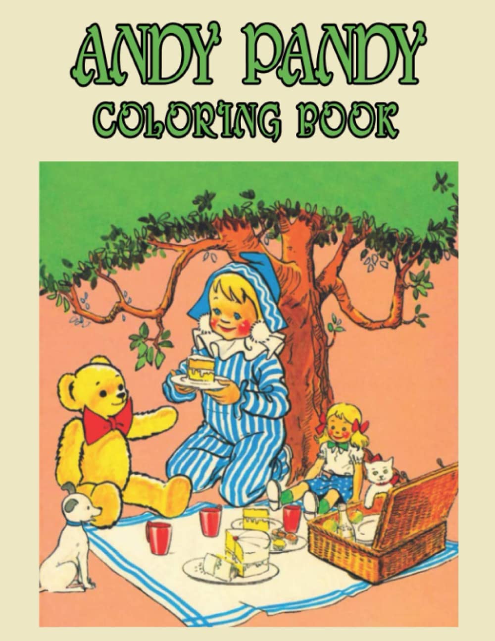 Andy Pandy Coloring Book Jumbo Colouring Pages For Kids Adults ...