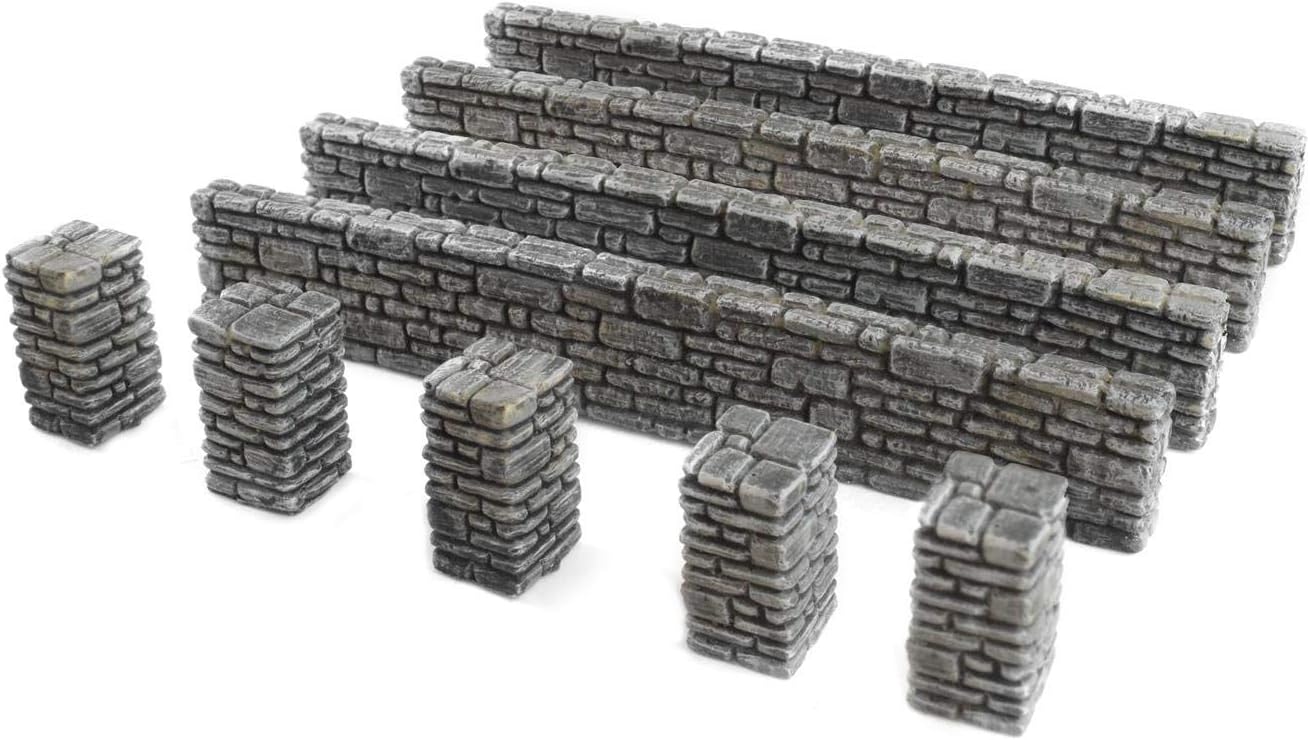 Amazon.com: War World Gaming World At War Stone Wall and Pillar ...