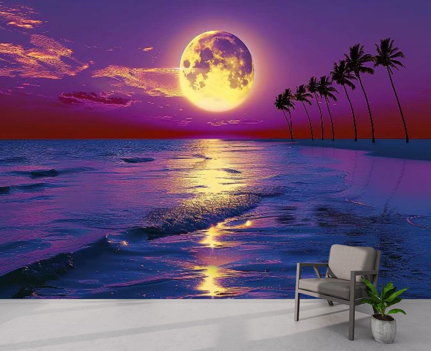 Beautiful Purple Sunset Pretty Purple Of A Beach Sunset Wallpaper