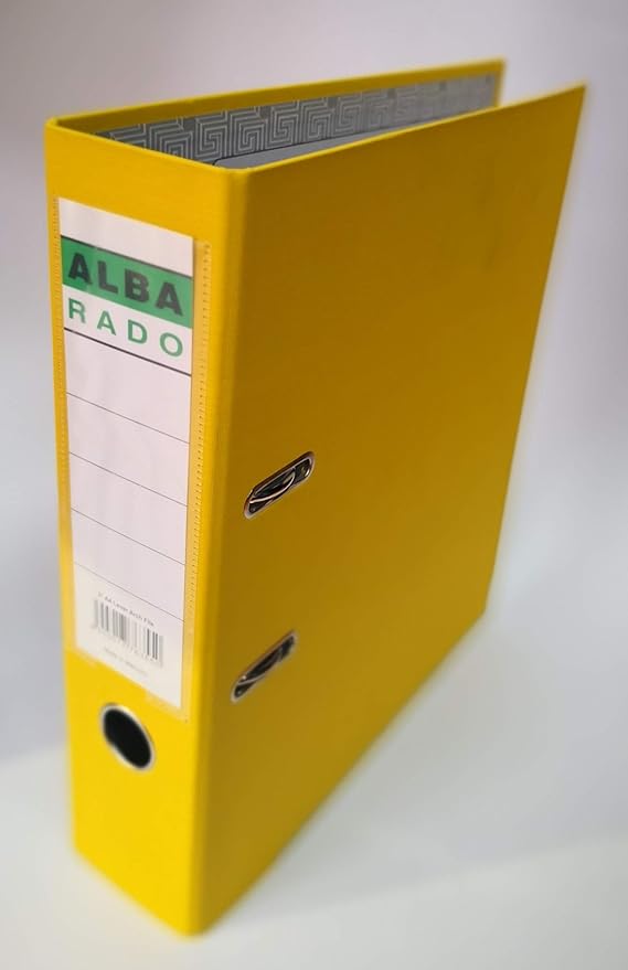 Alba Rado Box File A4 Size (Yellow Color) 3 Inch… : Amazon.ae: Office ...