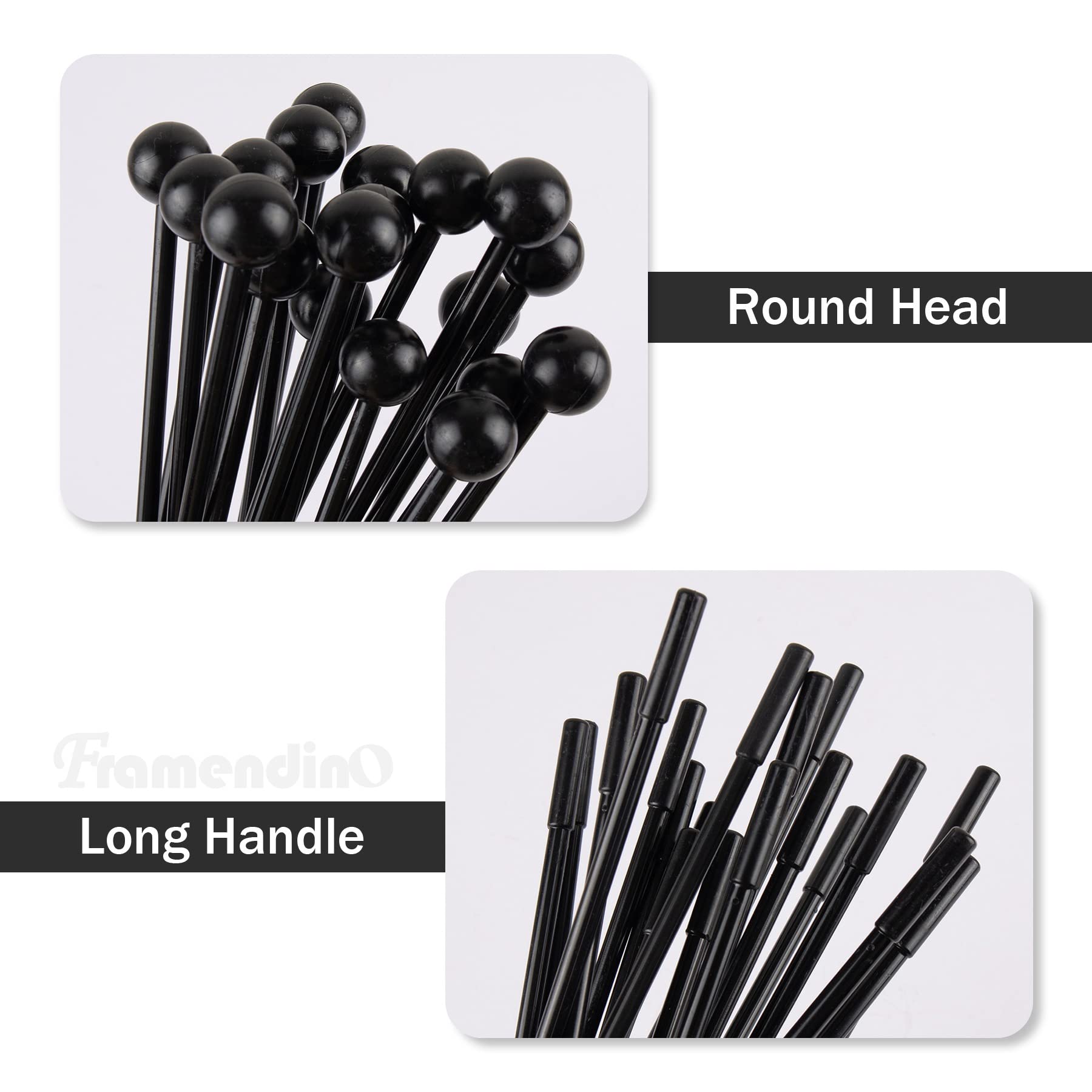 Snapklik.com : 20 Pack Plastic Bell Mallets Solid Drum Percussion ...