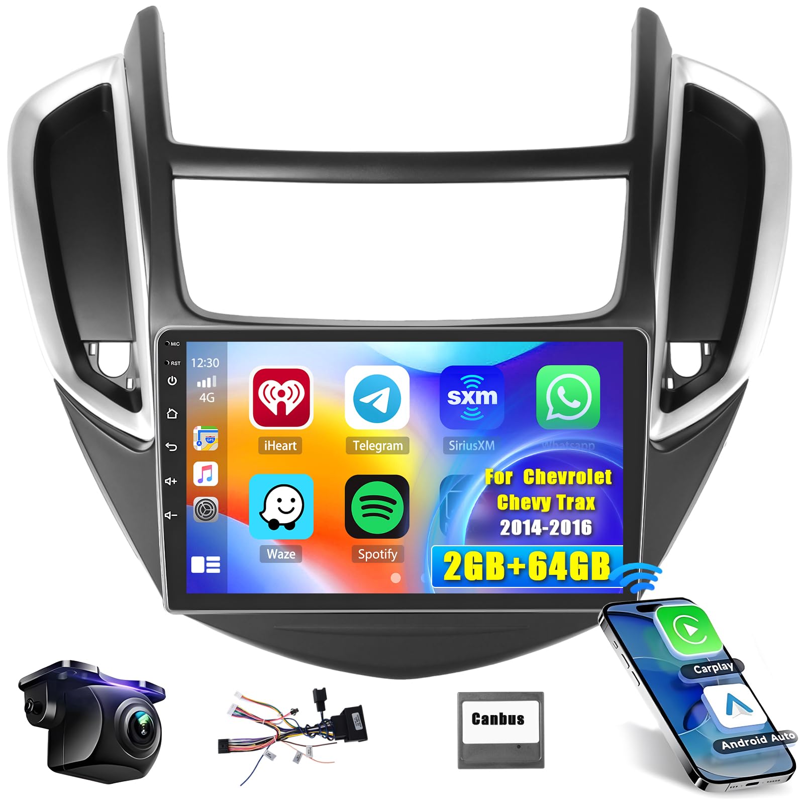 Snapklik.com : Android Car Stereo For Chevrolet Chevy Trax 2014-2016 ...