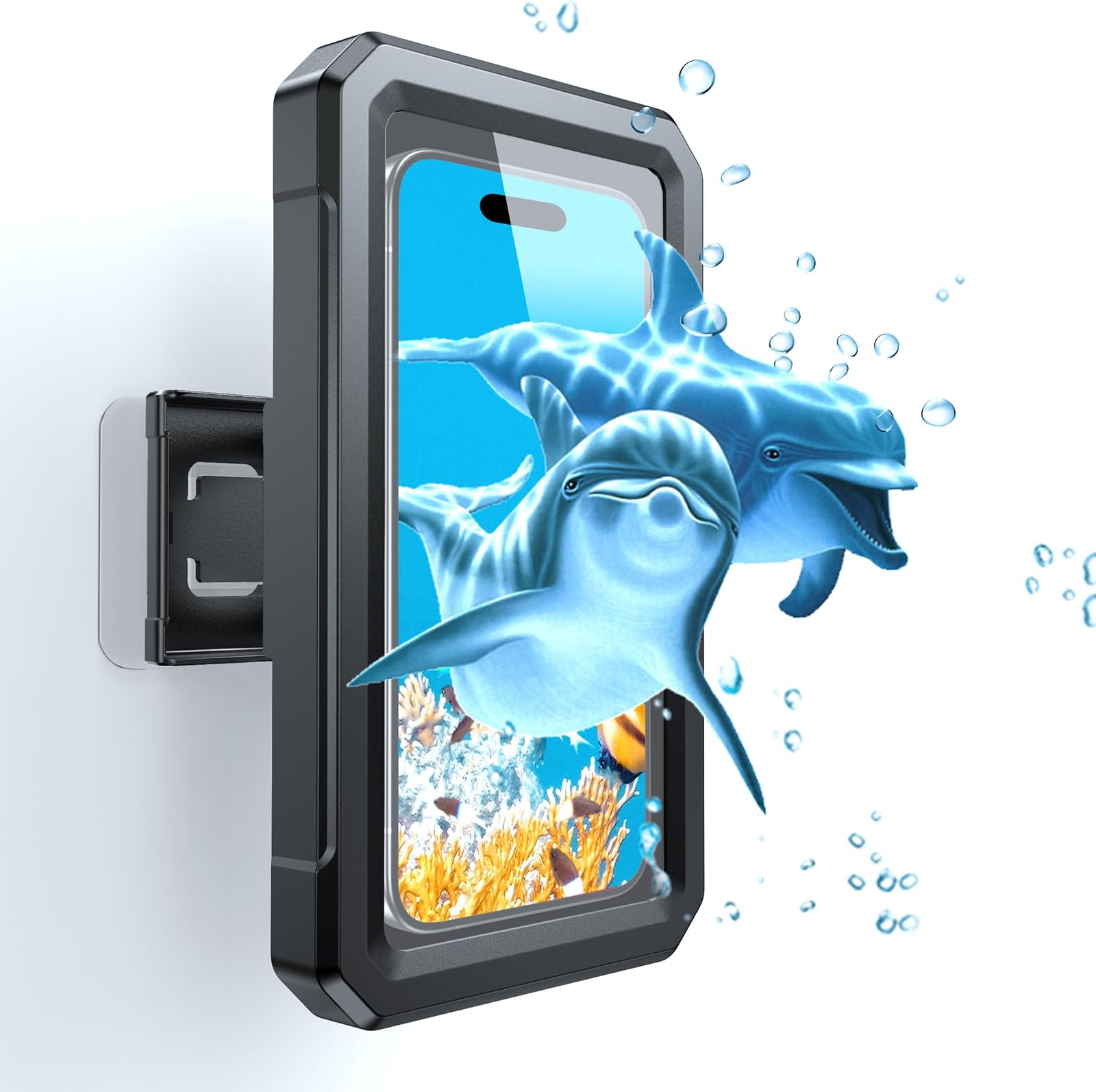Amazon.com: Lamicall Shower Phone Holder Waterproof - 480° Rotatable ...