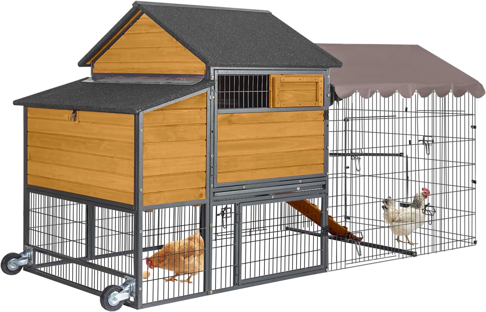 Amazon.com: Farm & Yard Chicken Coop with Wheels, 10 Year Warranty ...