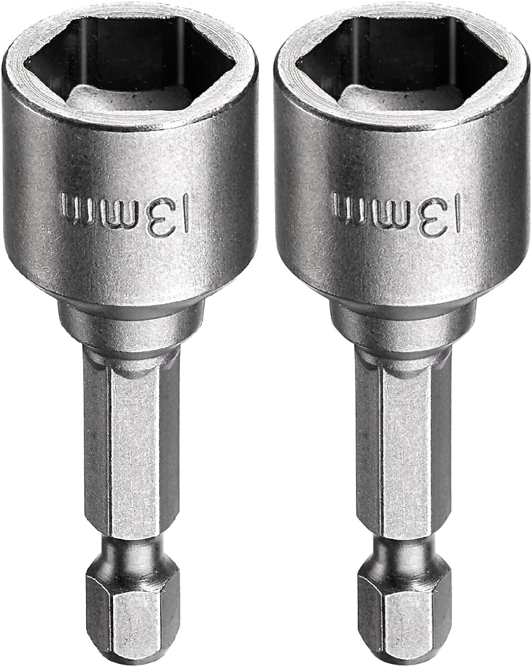 (Pack of 2) 33/64" (13 mm) Magnetic Socket Hex Drill Bit Adapter Hex ...