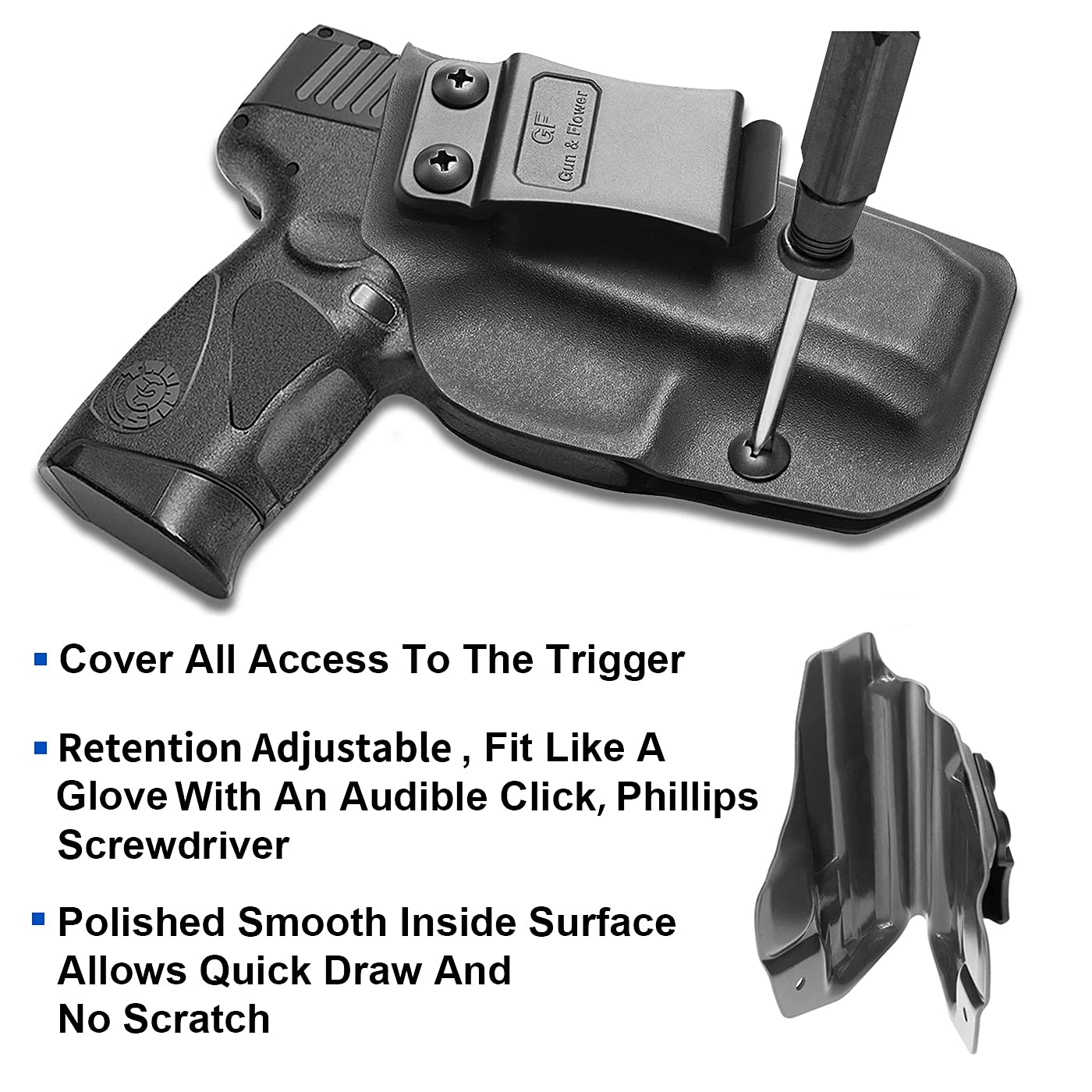Snapklik.com : Taurus G2C Holster, Taurus G3C Holster Polymer IWB For ...