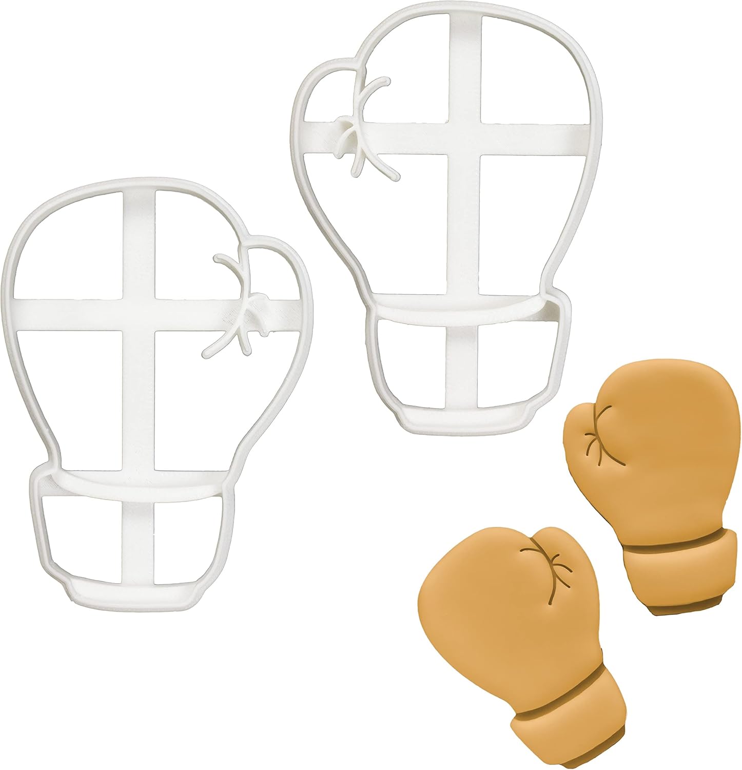 Amazon.com: Set of 2 Boxing Glove cookie cutters (back view), 2 pieces ...