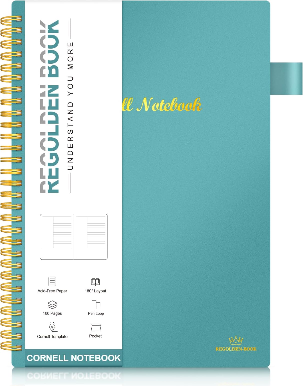 Cornell Notes Notebook, Study Note Taking System, Spiral Notebooks ...