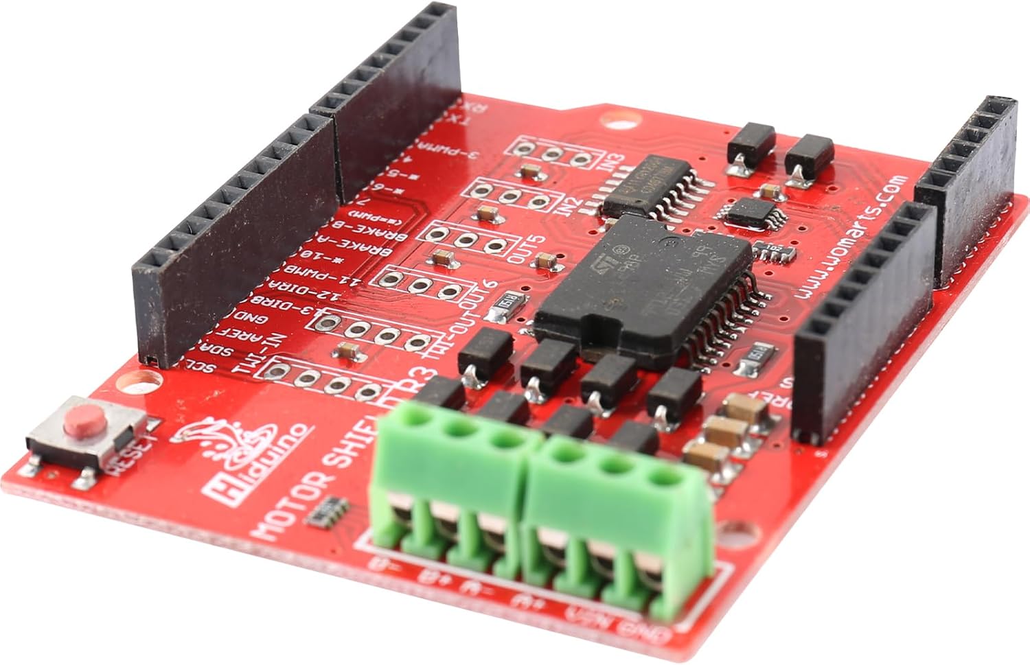 Amazon.com: L298P Motor Shield R3 Motor Driver Module Expansion Board H ...