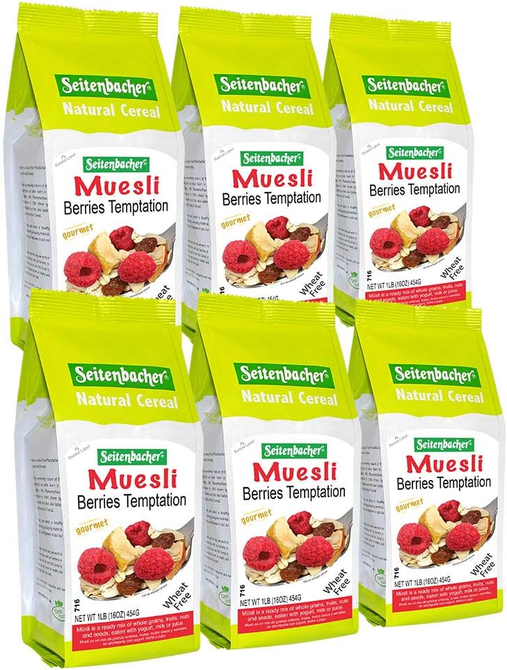 Amazon.com: Seitenbacher Muesli #2 Berries Temptation, 16 Ounce (6-Pack ...